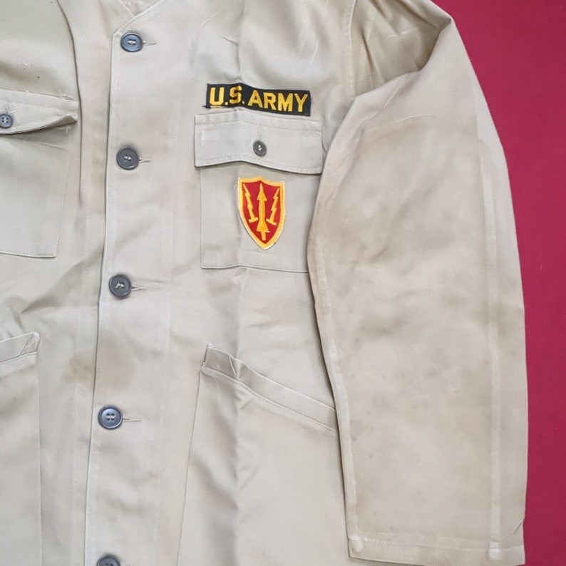 Vintage 1960s Sz 42 Us Army 10-x Air Defense Command Long-sleeve Shirt ...