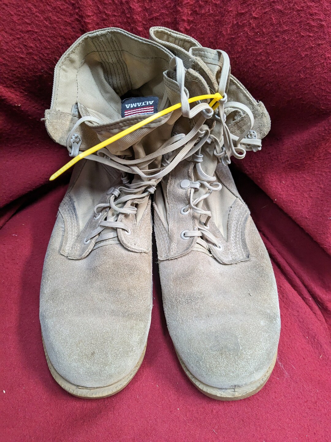 US Army Altima 10 1/2 Regular Combat Boots 499 Tan Used 061506 - Etsy