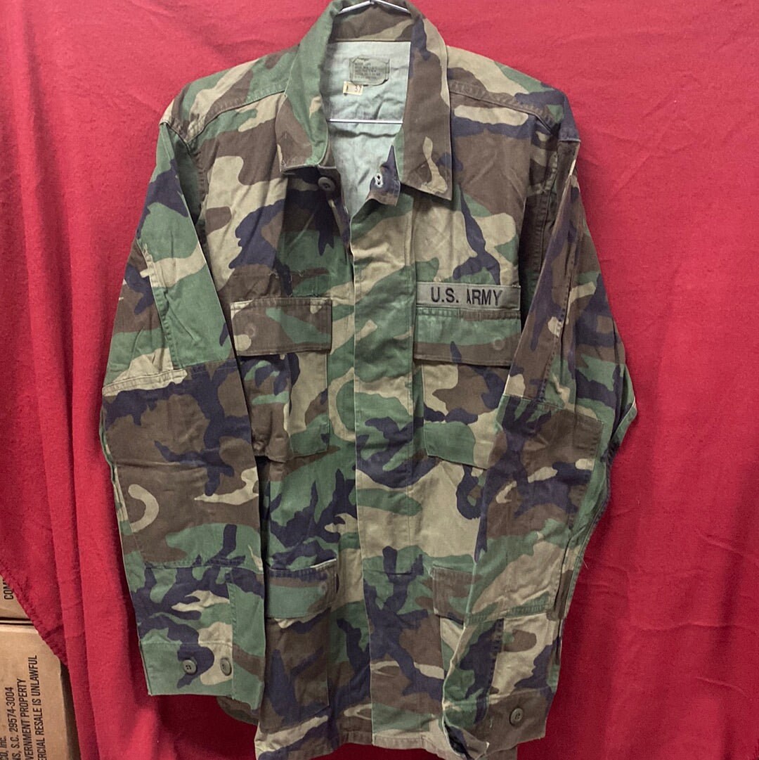 USGI US Army MEDIUM Long Uniform Top Bdu Woodland Pattern 05cc12 - Etsy