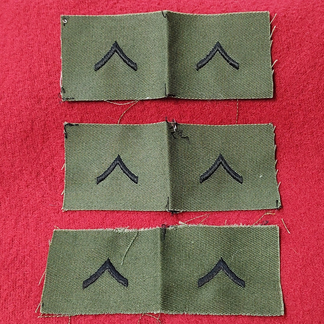 3 Pair US Army PV2 OD Green Patch Sew On28cr41 - Etsy