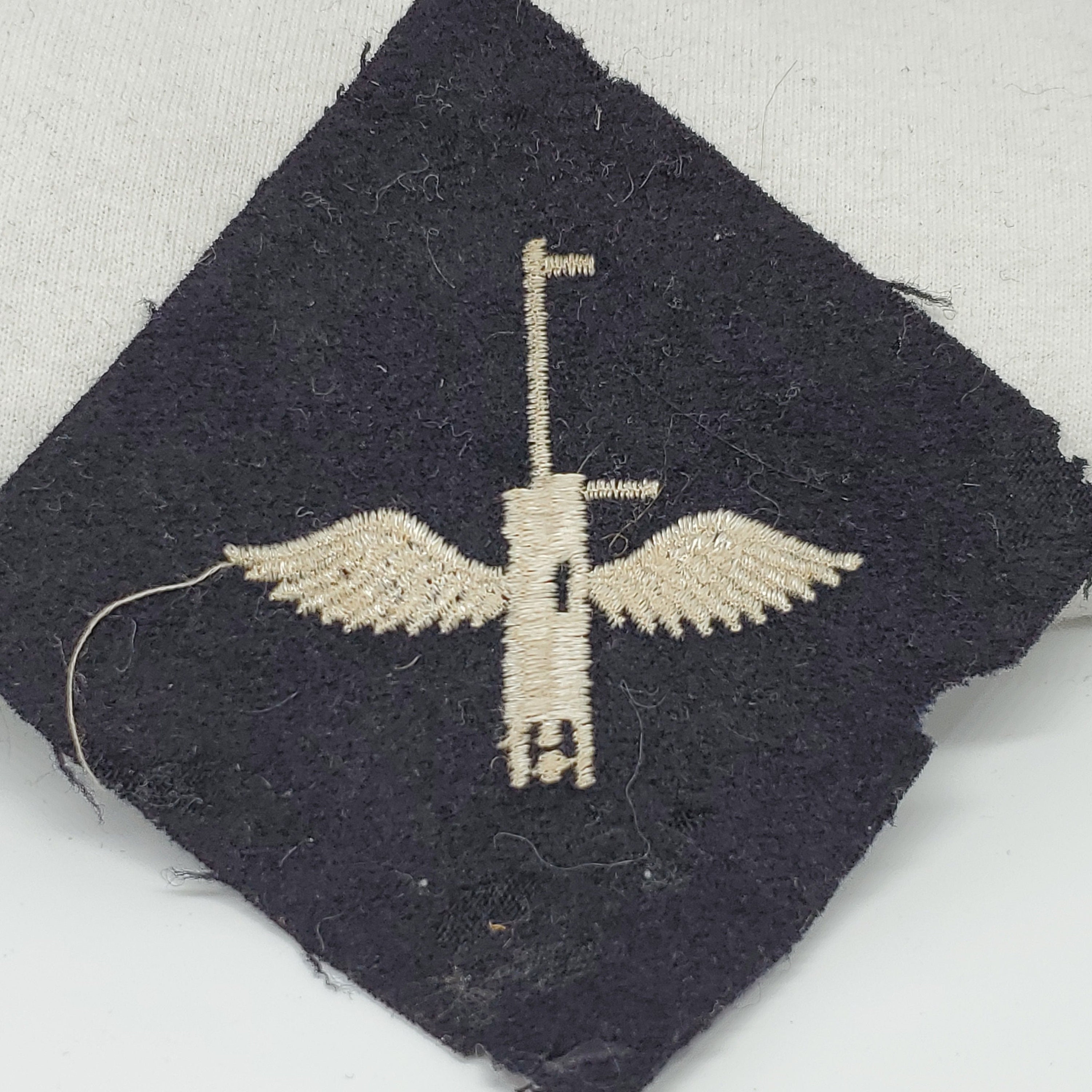 VINTAGE US Navy AERIAL Gunner Blue White Wool Sew-on Patch 01o28 - Etsy