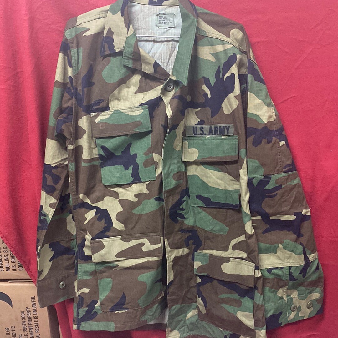 USGI US Army MEDIUM Long Uniform Top Bdu Woodland Pattern 06cc06 - Etsy
