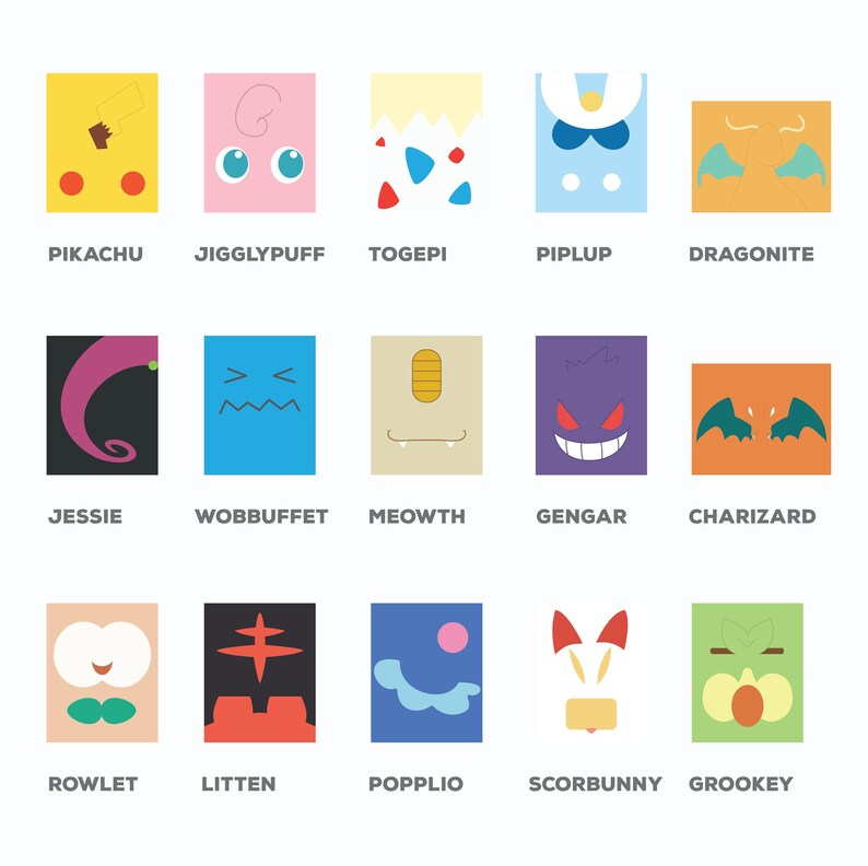 Pokemon Fan Art Set | Buy 2 Get 1 Free | DIGITAL PDF | Ash Team Rocket ...