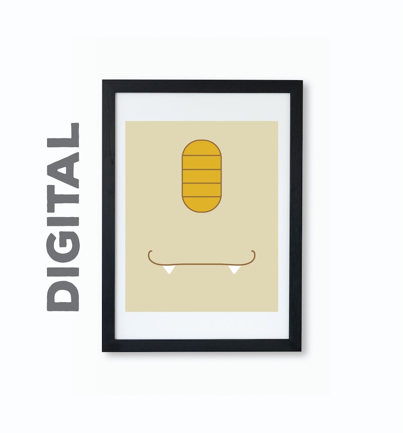 Meowth Fan Art | DIGITAL PDF | Pokemon Team Rocket | Modern Minimal ...