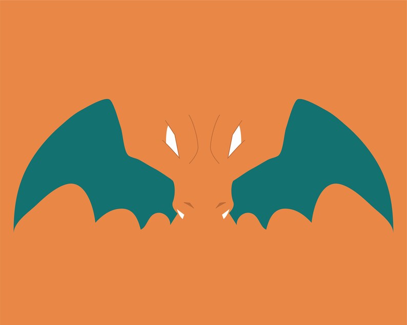 Charizard Fan Art | DIGITAL PDF | Pokemon Ash Ketchum | Modern Minimal ...
