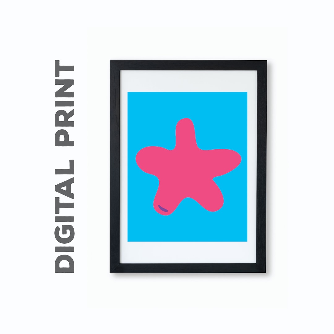 Patrick Star Fan Art | DIGITAL PDF | Spongebob Squarepants | Modern ...