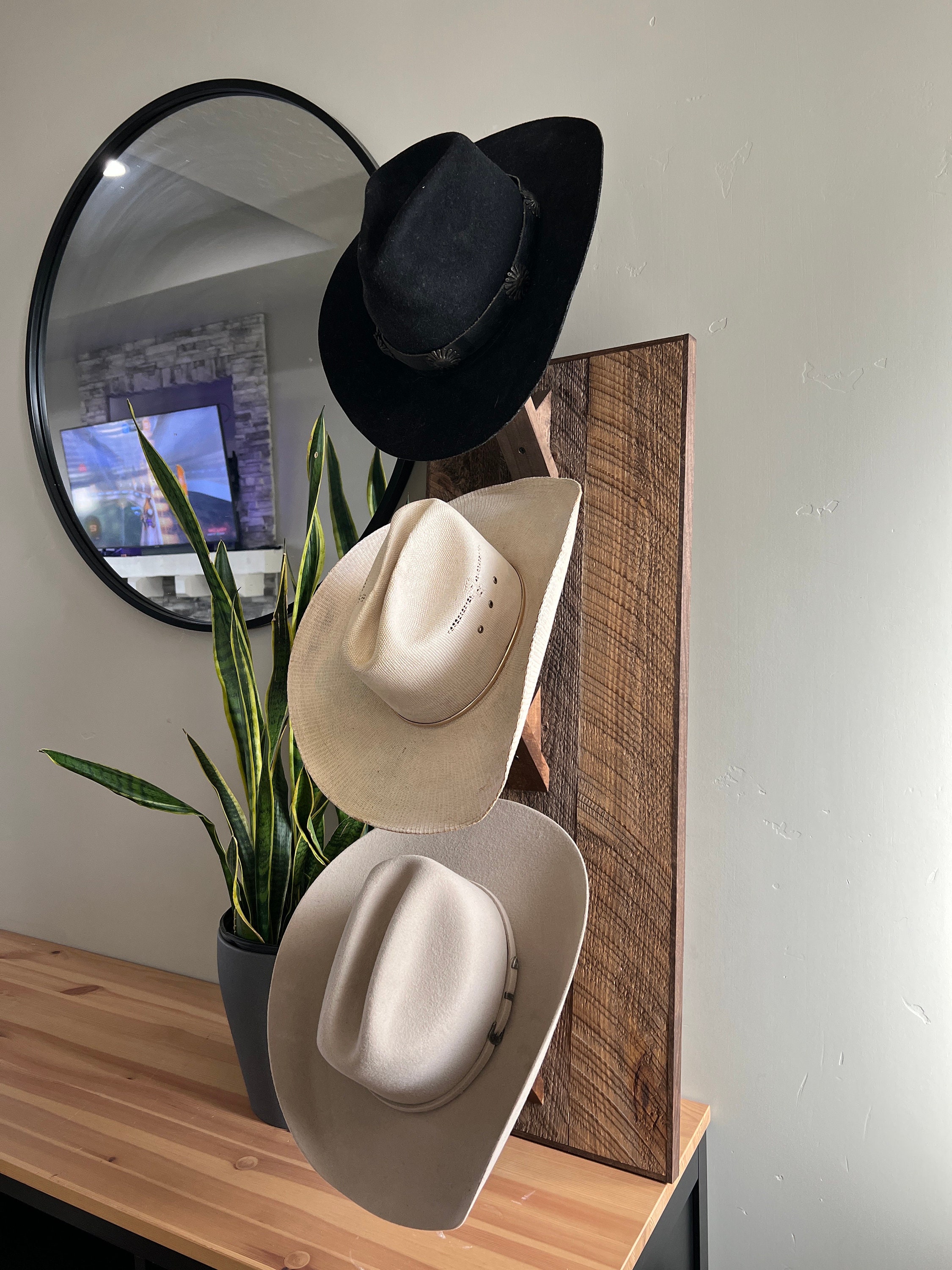 Custom Wooden Hat Rack - Etsy