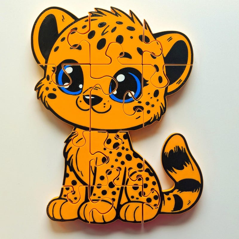Cheetah Puzzle - Etsy