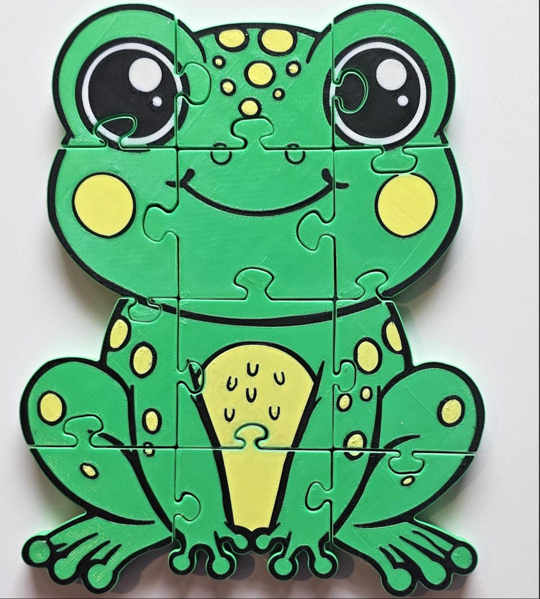 3D Printed Frog Puzzle, Frog Puzzle, Cute Puzzle, Fun Puzzle, Puzzle ...