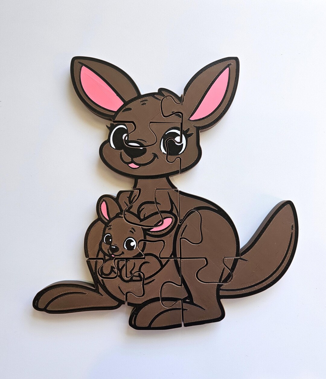 Cute 3D Printed Kangaroo Puzzle for Preschool and Kindergarten Kids - Etsy