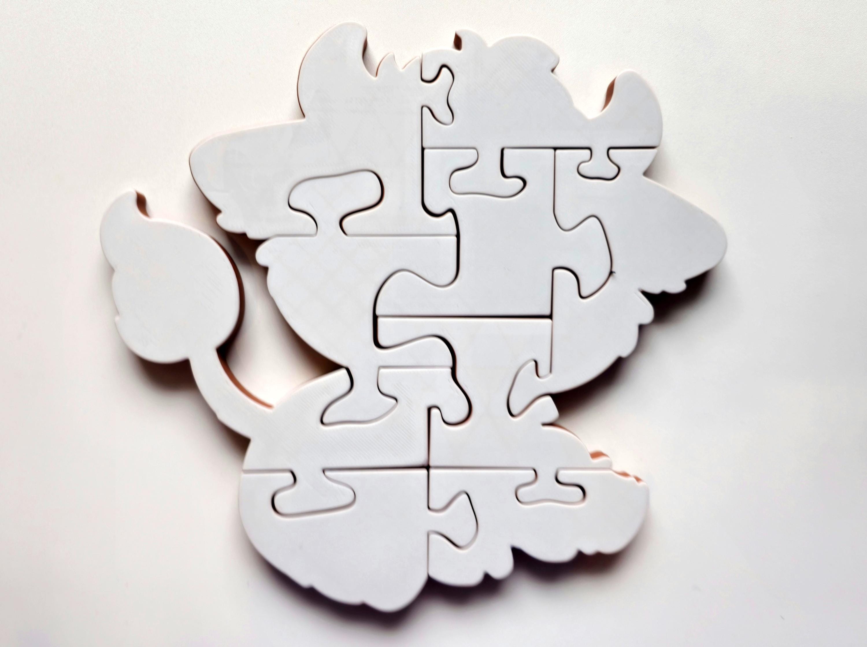 Highland Cow 3D Printed Jigsaw Floor Puzzle – Educational Toy for ...