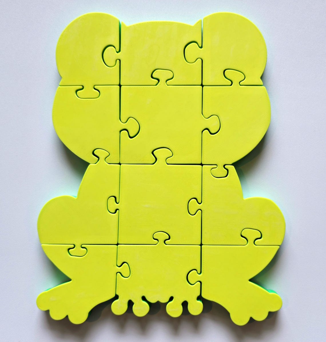 3D Printed Frog Puzzle, Frog Puzzle, Cute Puzzle, Fun Puzzle, Puzzle ...