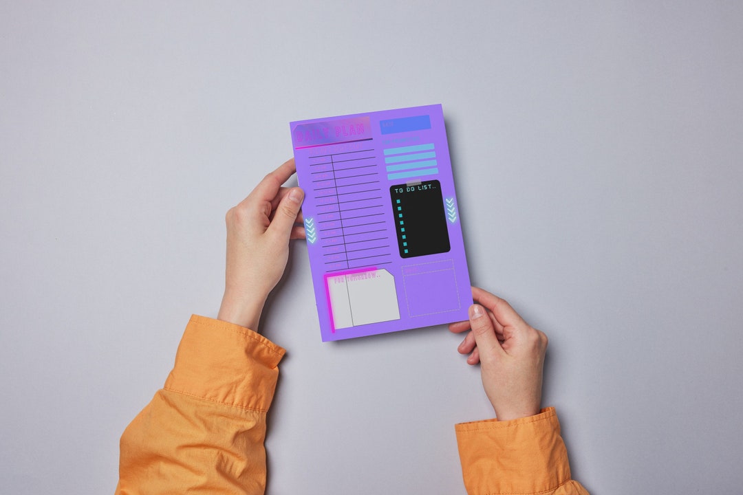 Future Planner, Daily Planner, Cyberpunk, Pretty Planner, Futuristic - Etsy