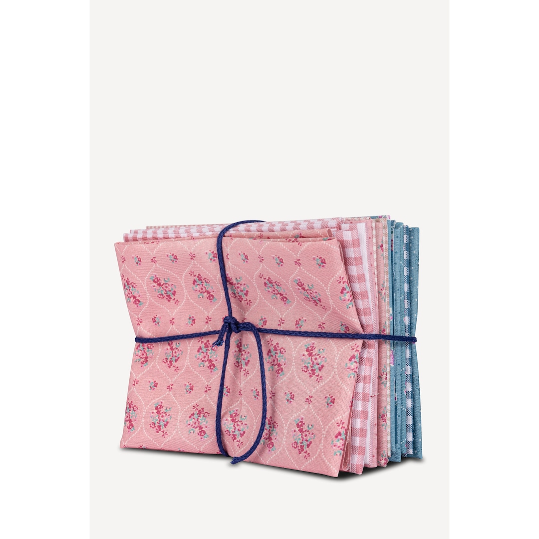 Stoffpaket Patchworkstoffe Westfalenstoffe PRINZESSIN hellblau rosa Patchworkpaket Bastelstoffe ...
