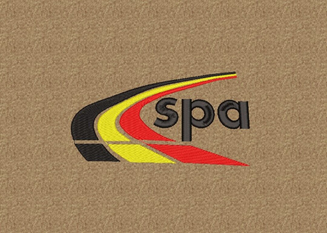 F1 Spa Francorchamps Logo Embroidery Design .pes .dst .jef .vp3 .exp ...