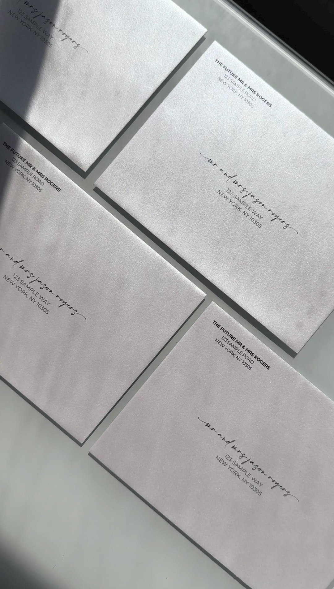 Modern Envelope Addressing Template - Front Printing - Etsy