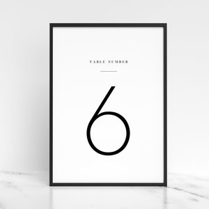 Simplistic Printable Table Numbers 1-30 - Etsy