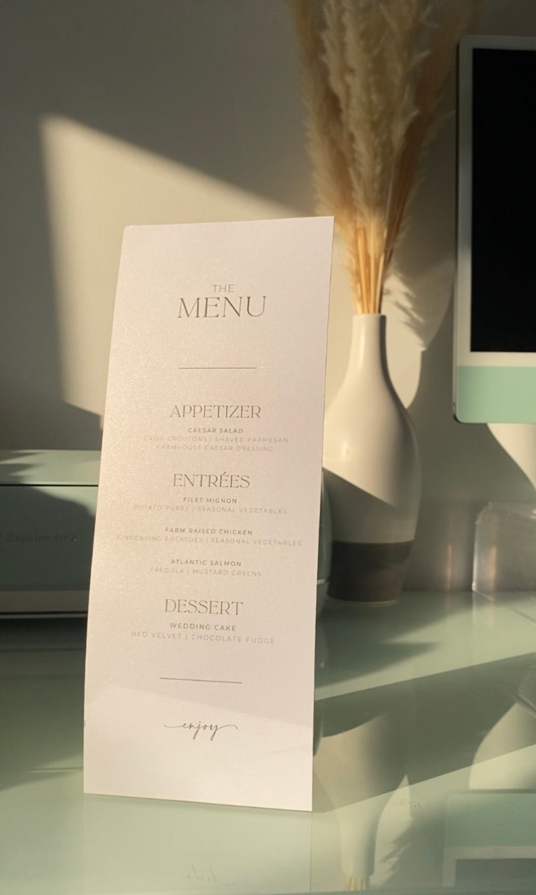 Modern Simplistic Dinner Menu Template - Etsy