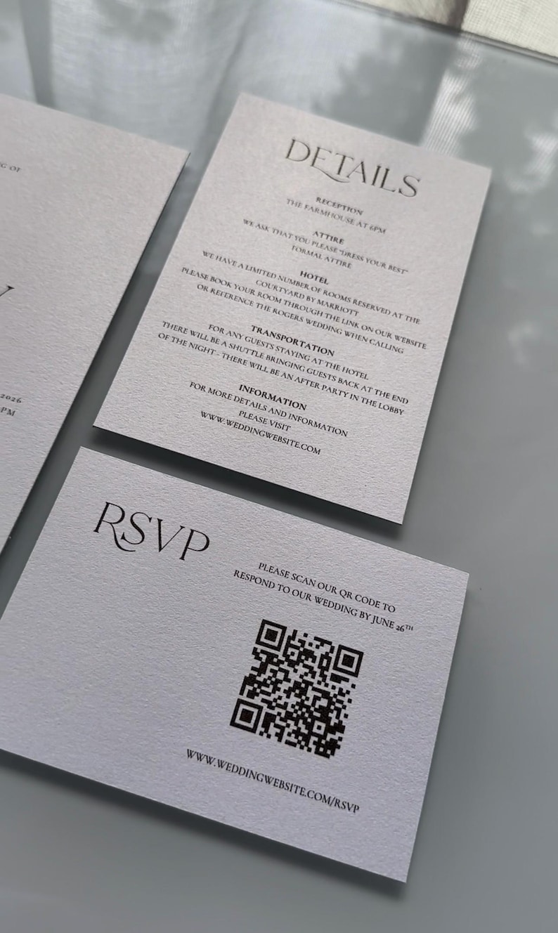 The "emma" Wedding Invitation Suite - Etsy