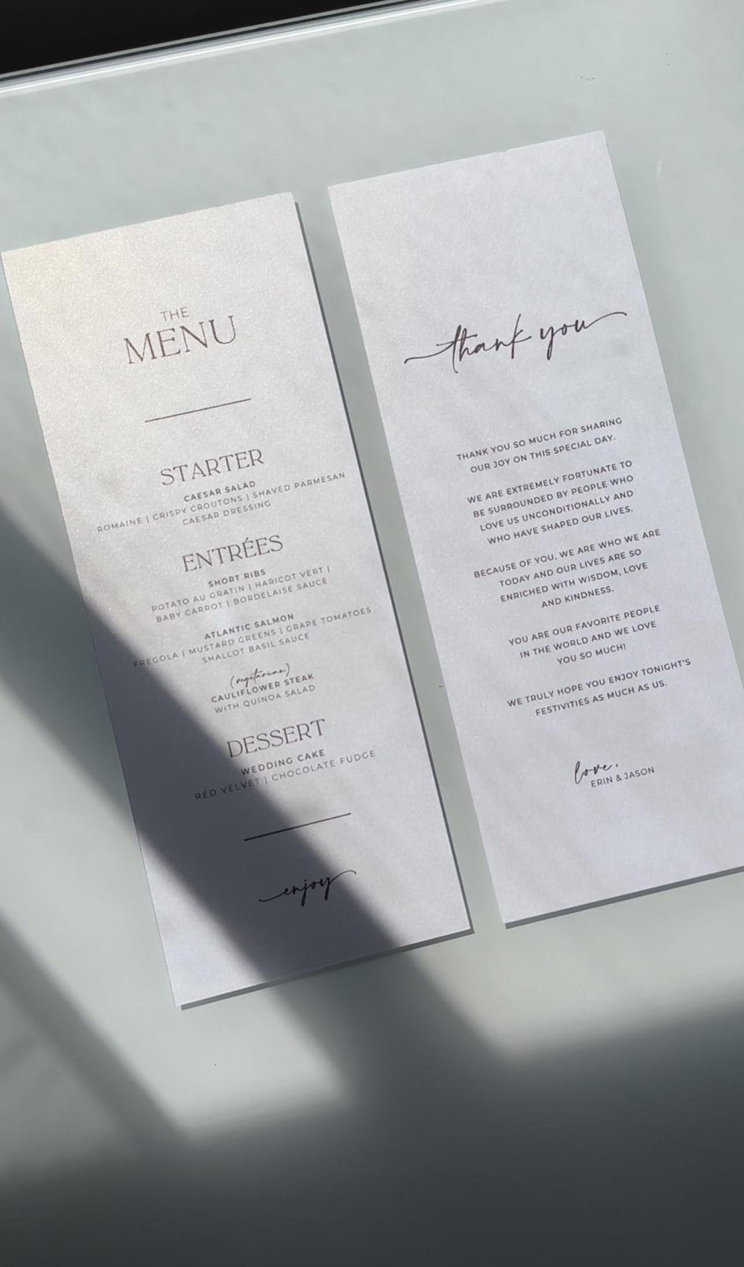 Modern Simplistic Dinner Menu Template - Etsy