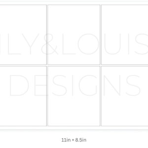 Printing Templates for DIY Invitation Suite (4-side Cards) - Etsy