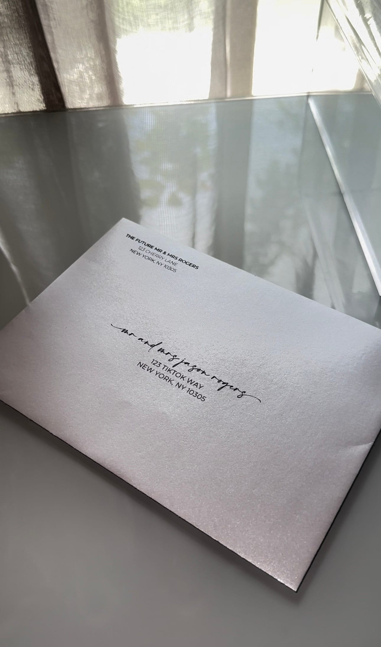 Modern Envelope Addressing Template - Etsy