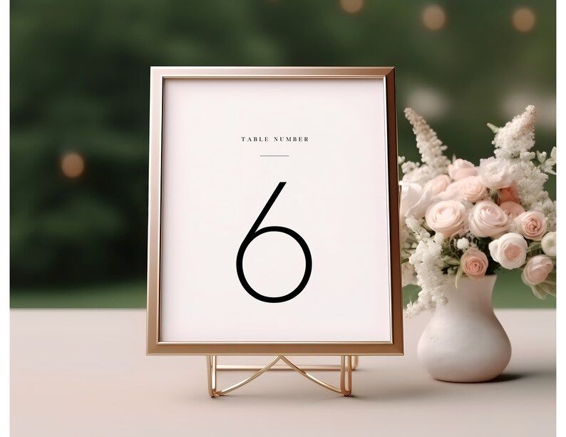 Simplistic Printable Table Numbers 1-30 - Etsy