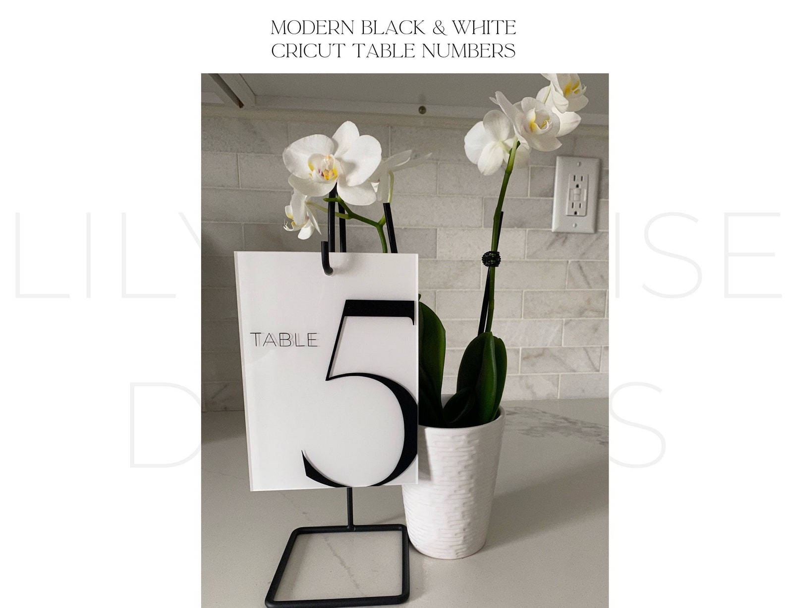 Modern Black&white Printable Table Numbers 1-24 - Etsy