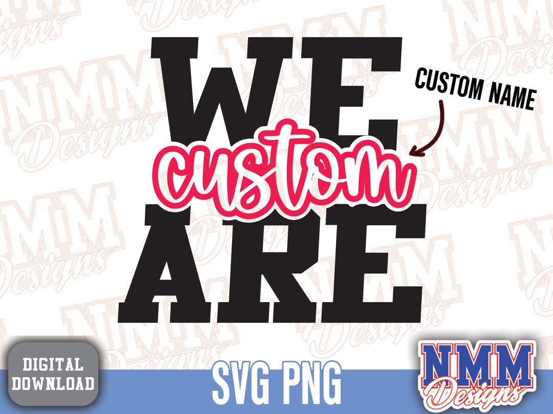 Personalized Team SVG: Custom Text Cut File (digital Download) - Etsy
