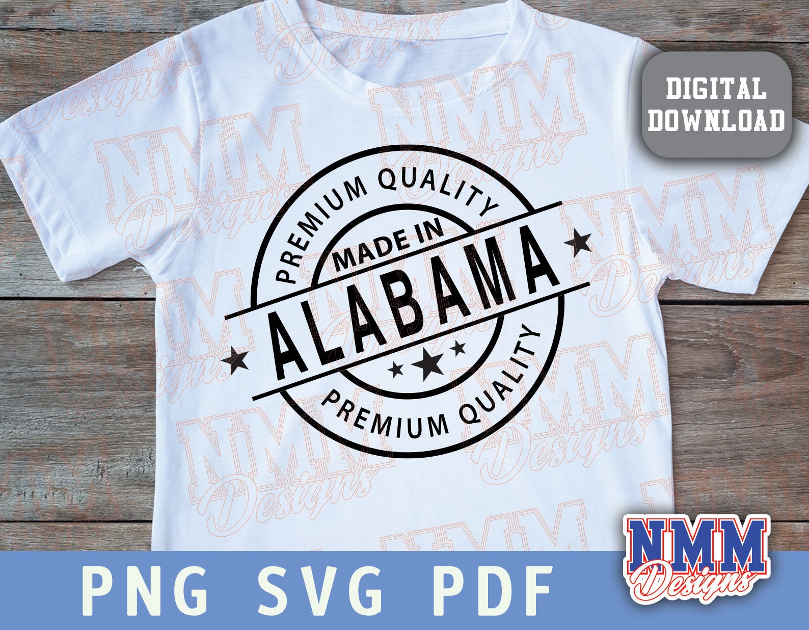 Alabama State Stamp SVG Bundle: Bama Silhouette Vector (digital ...