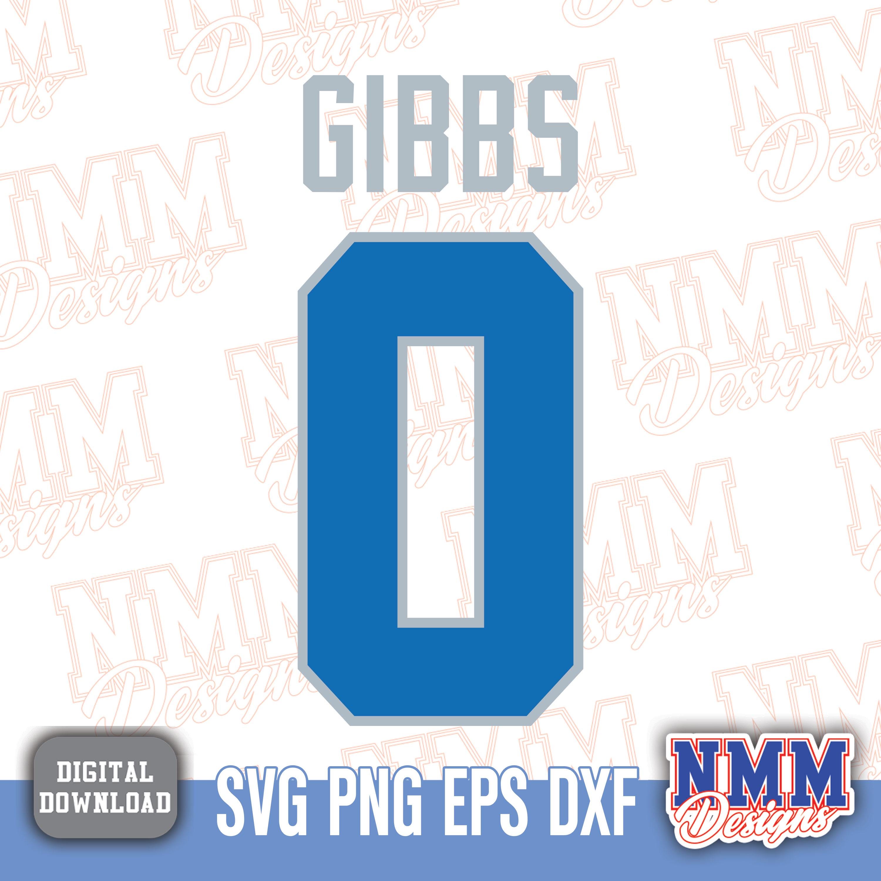Gibbs Jersey SVG: School Sports Iron-on Design (digital Download) - Etsy