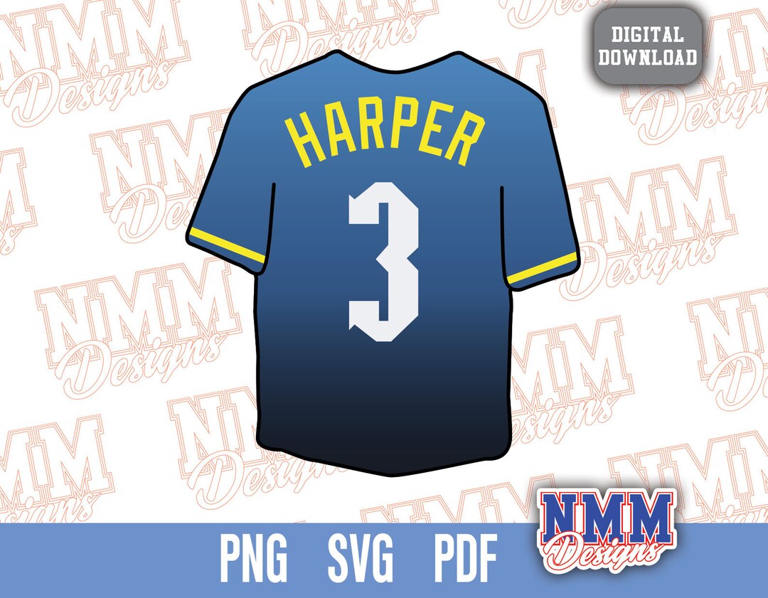 Harper Jersey Svg Png, Pdf, Svg Files for Cricut, Vinyl Cut File, for ...