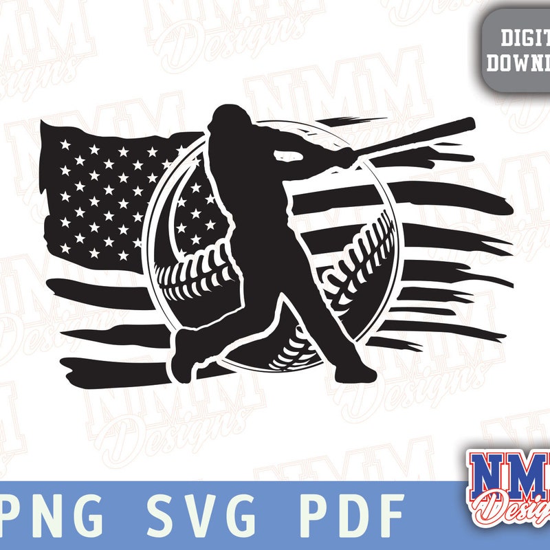 Baseball Flag Svg - Etsy