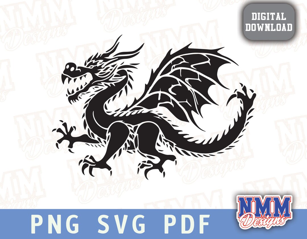 Dragon - Welsh Dragon - Svg Png Jpg Dxf Eps Ai Pdf - Clipart, Vector ...