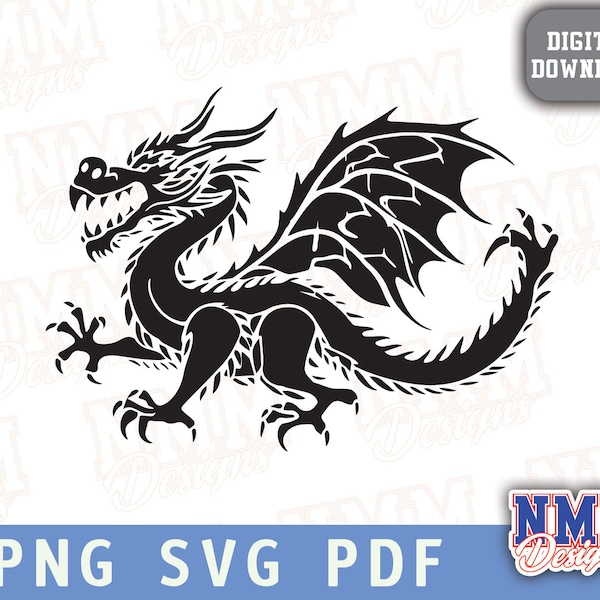 Welsh Dragon Stencil - Etsy