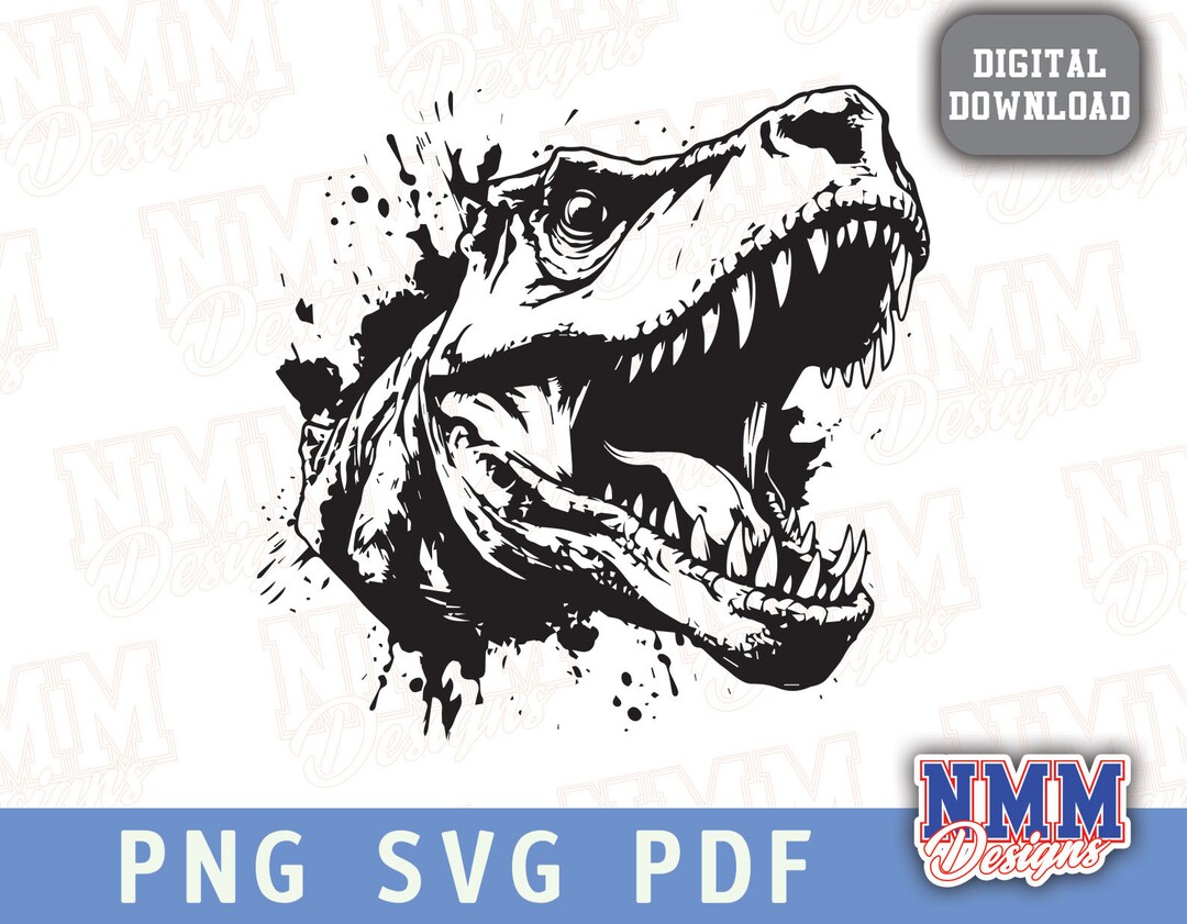 Dinosaur SVG, File for Cricut, for Silhouette, Cut Files, Png, Dxf, Svg ...