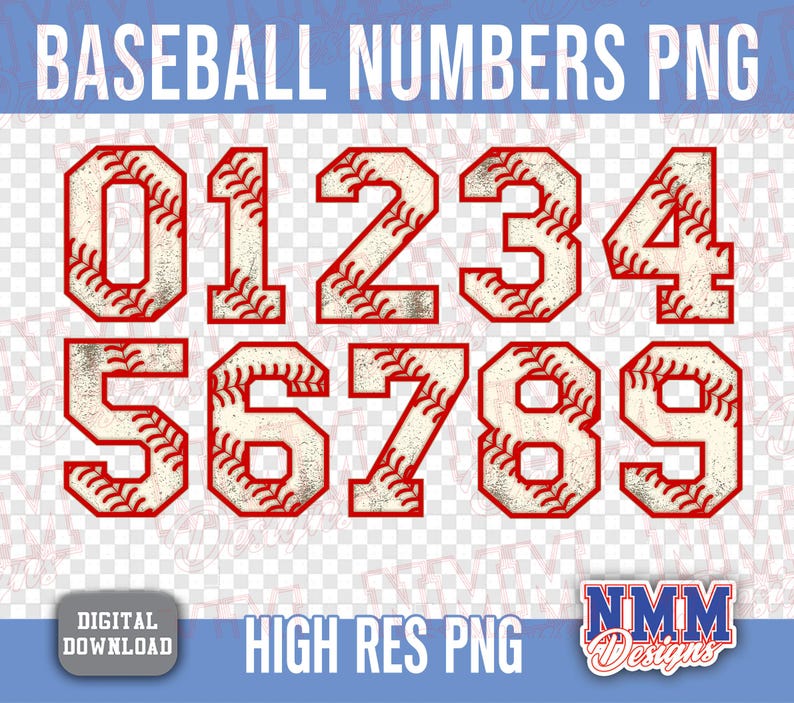 Vintage Baseball Numbers PNG, Sport Mom Game Day Sublimation (digital ...