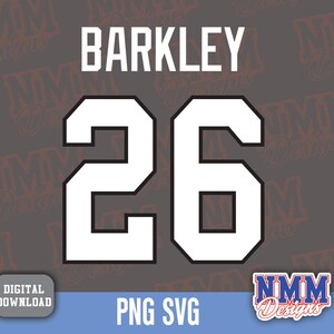Barkley Jersey svg png, pdf, svg Dateien für Cricut, Vinylschnittdatei ...