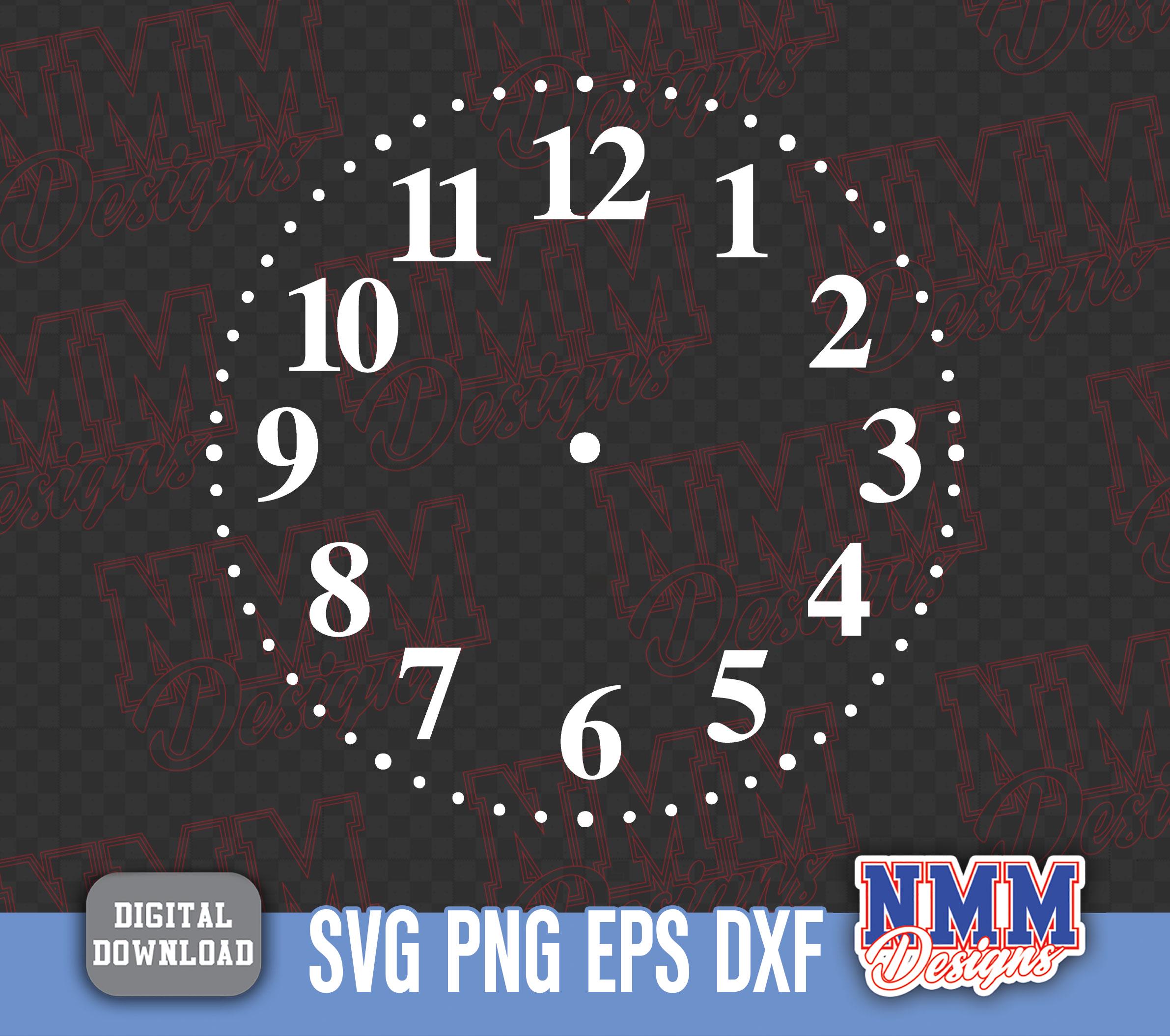 Clock Face SVG, DIY Home Decor (digital Download) - Etsy