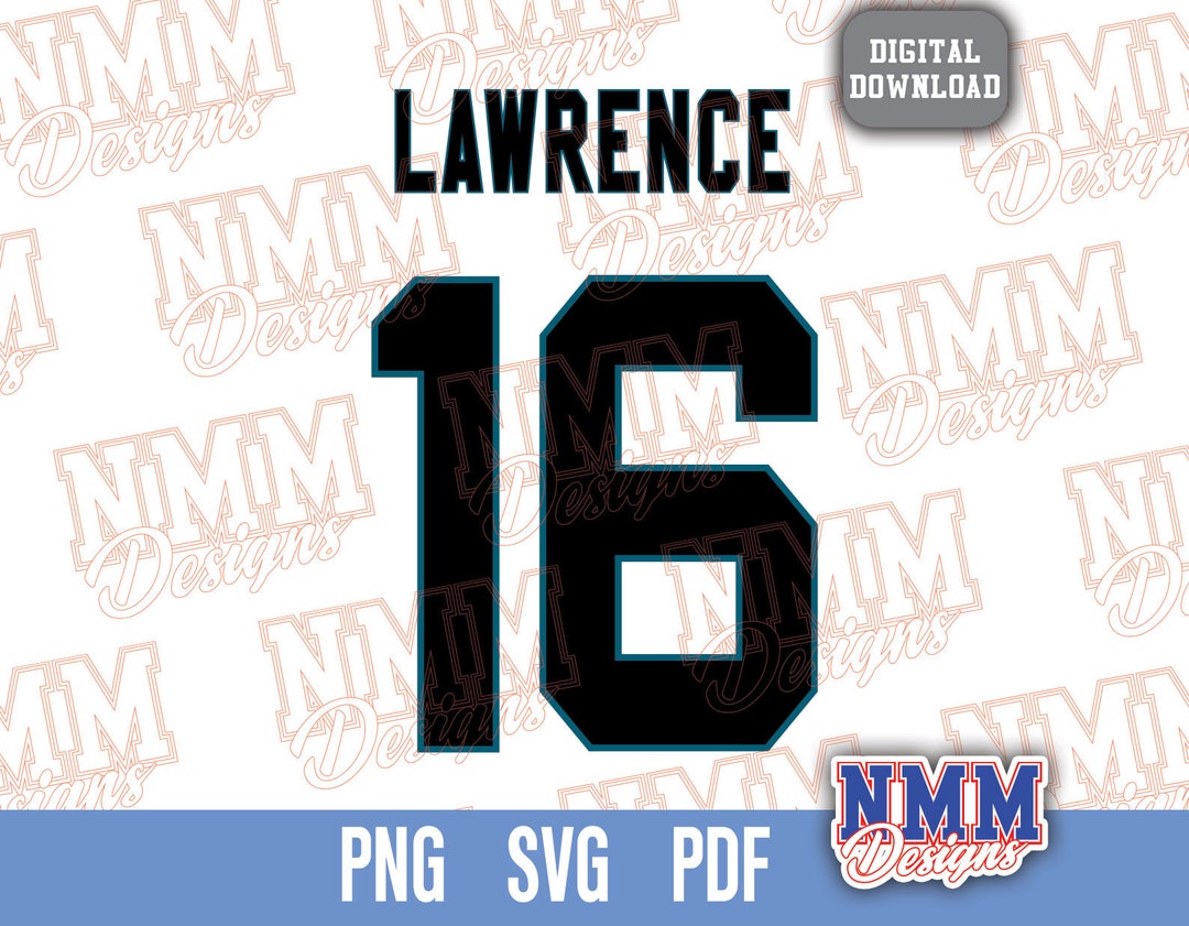 Lawrence Jersey SVG PNG PDF: Cricut Cut File (digital Download) - Etsy
