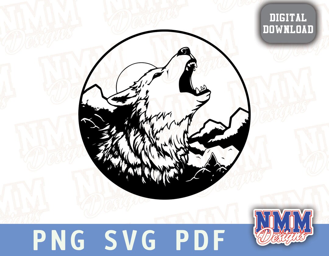 Wolf SVG Outdoor SVG Wolves Decal T-shirt Sticker Graphics - Etsy
