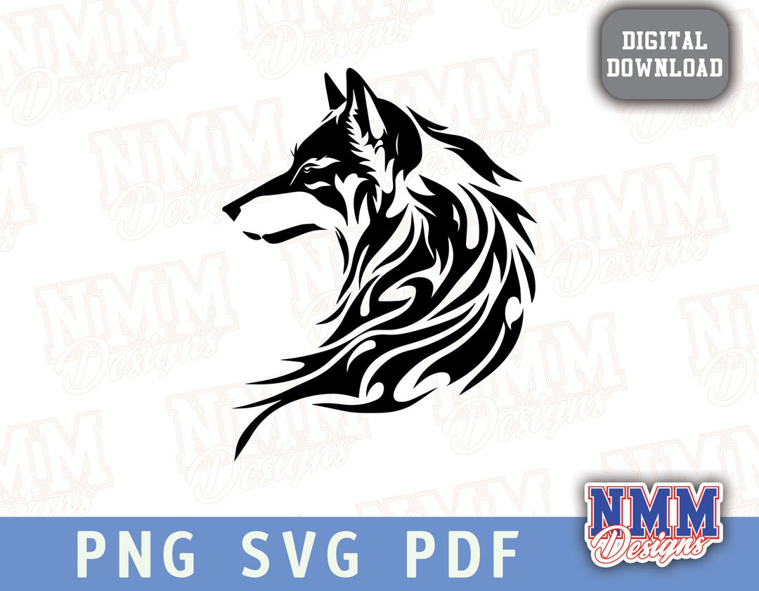 Wolf SVG, File for Cricut, for Silhouette, Cut Files, Png, Dxf, Svg ...