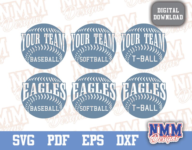 Custom Baseball Name Svgdxf Pgpng Epscustom Team Spirit - Etsy