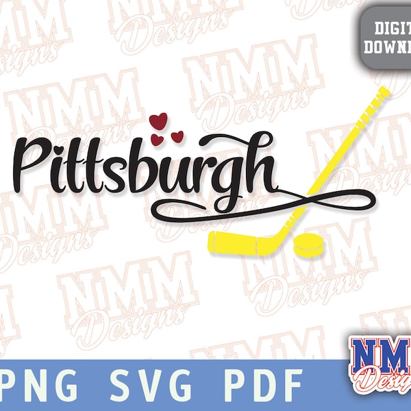 Pittsburgh Penguins Svg - Etsy