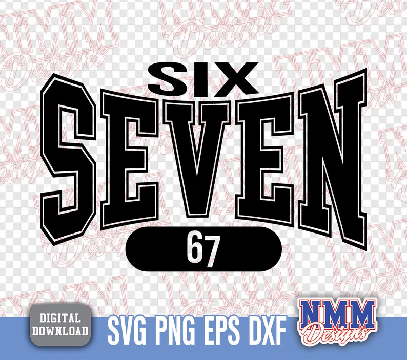Viral Six Seven Meme SVG PNG | Funny Gen Alpha Graphic (digital ...