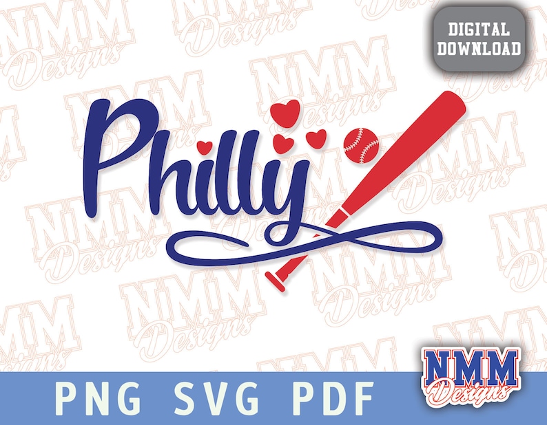 Philly Baseball Sports Svg Png Pdf Svg Files for Cricut - Etsy