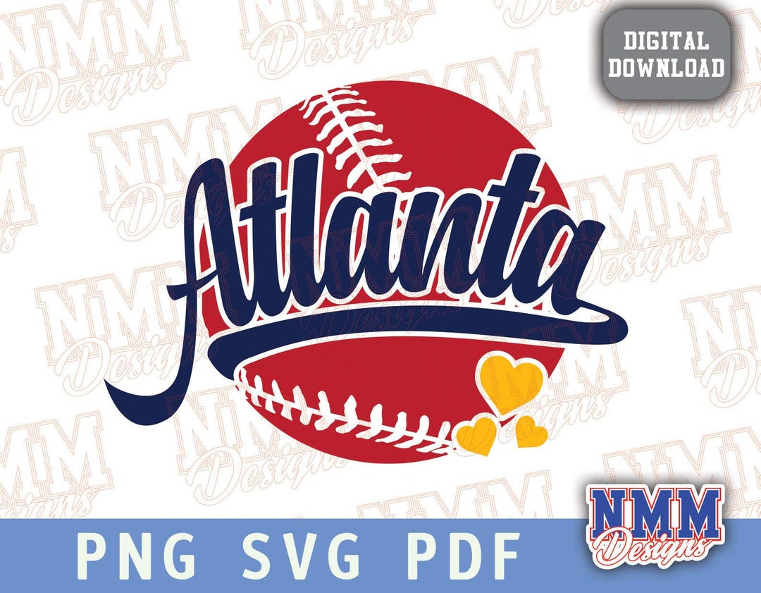 Atlanta Baseball SVG: Cricut & Vinyl Cut File (digital Download) - Etsy