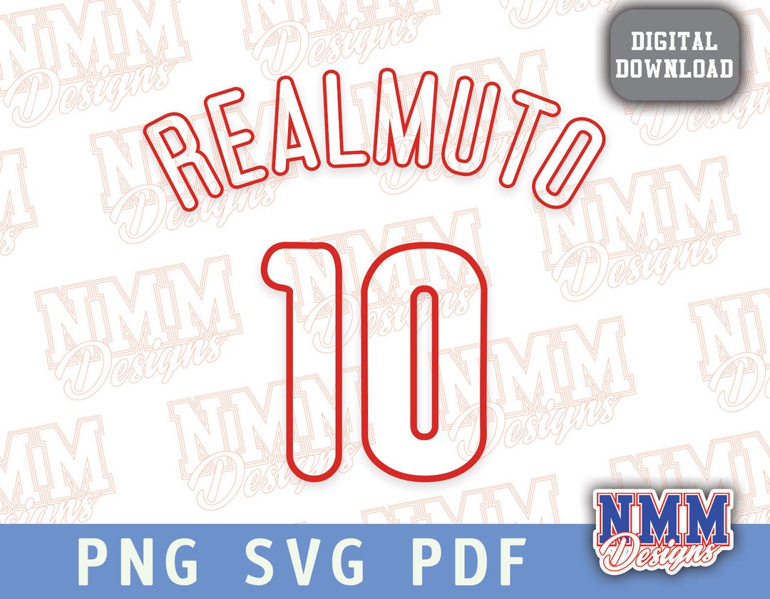 Realmuto Jersey Svg Png, Pdf, Svg Files for Cricut, Vinyl Cut File, for ...