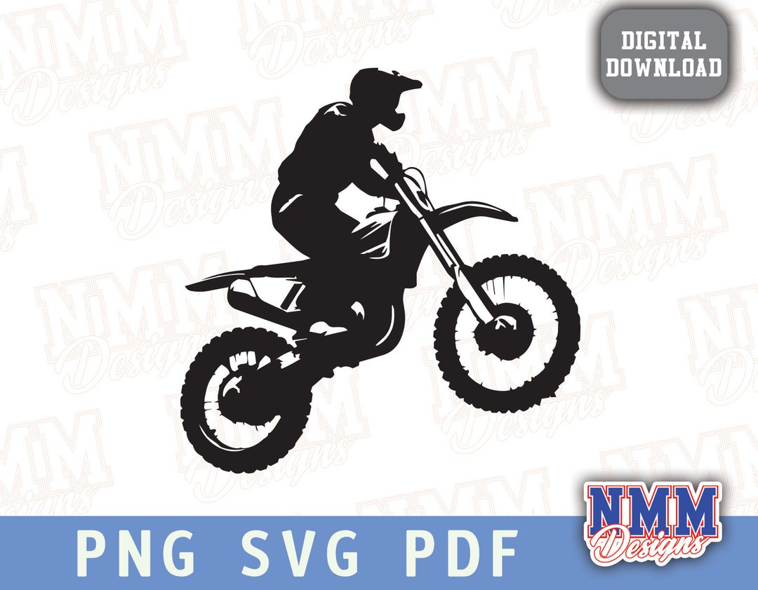 Motocross Svg, Motorcycle Svg, Dirt Bike Svg, Racing Svg, Biker Svg ...