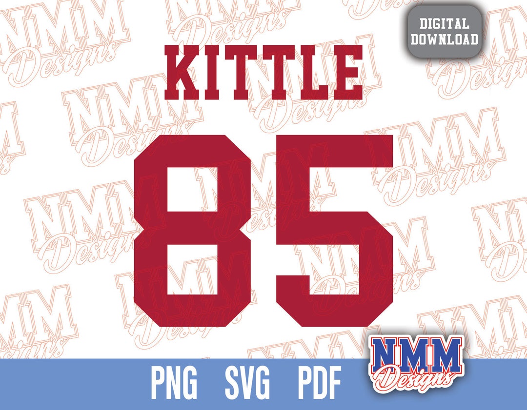 Kittle Jersey Svg Png, Pdf, Svg Files for Cricut, Vinyl Cut File, for ...